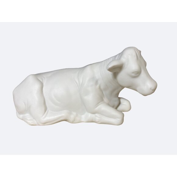 Avon | Holiday | Vintage Avon Nativity Figurine Cow White Bisque ...